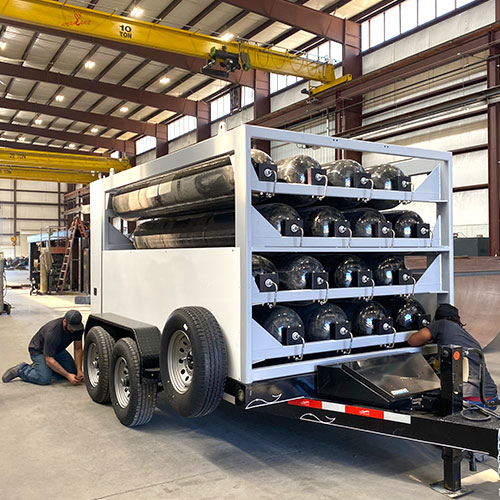 Natural Gas Transport Trailer - Sawyer Fabrication