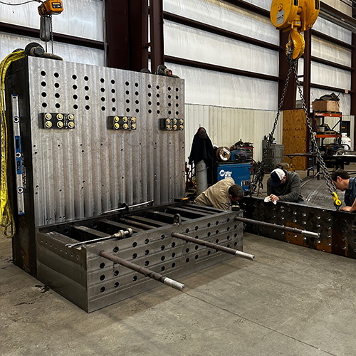 Hydro Bunker for Frack Pumps - Sawyer Fabrication